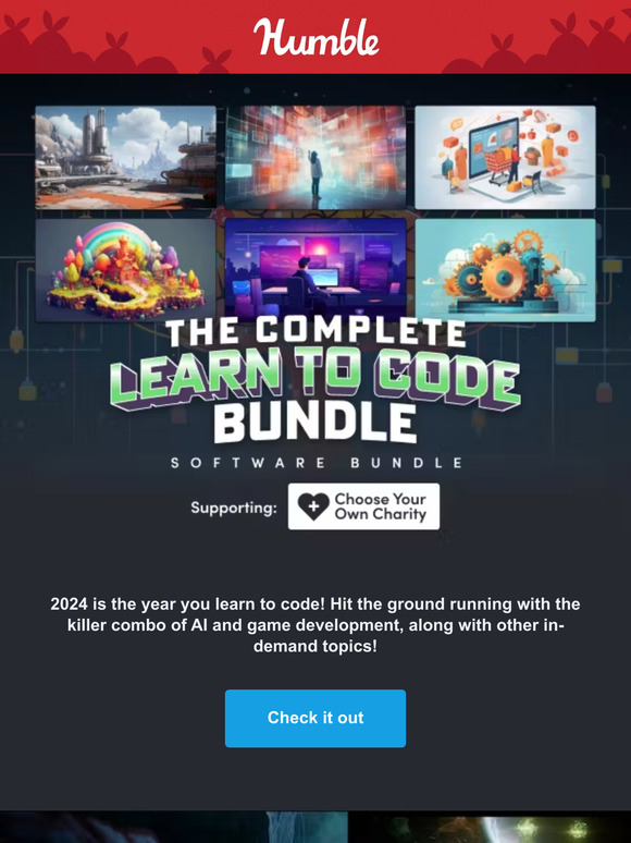 Humble Bundle: Get your hands on comprehensive coding courses for AI, game dev, & much more 🧠 ...