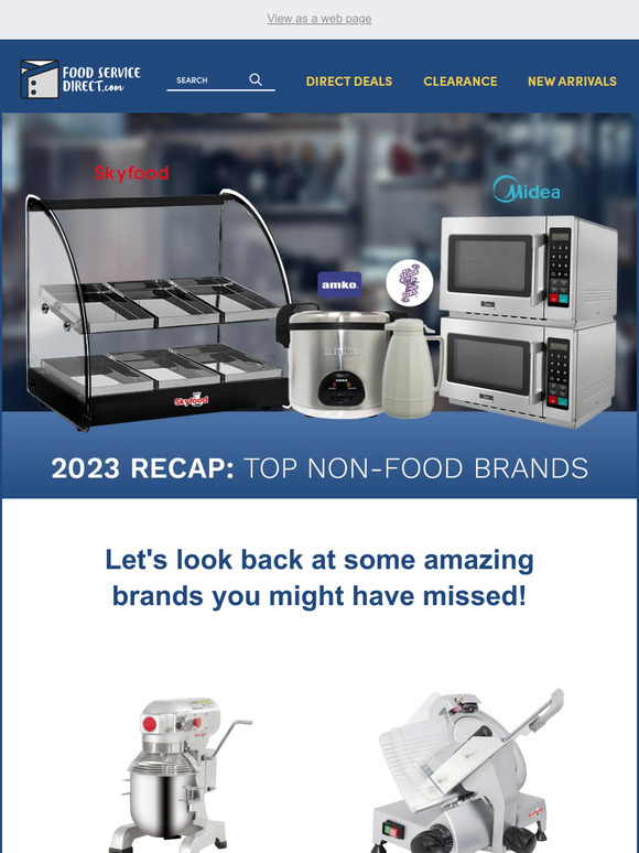 Food Service Direct: A look back at 2023's best non-food brands! ⏳ | Milled