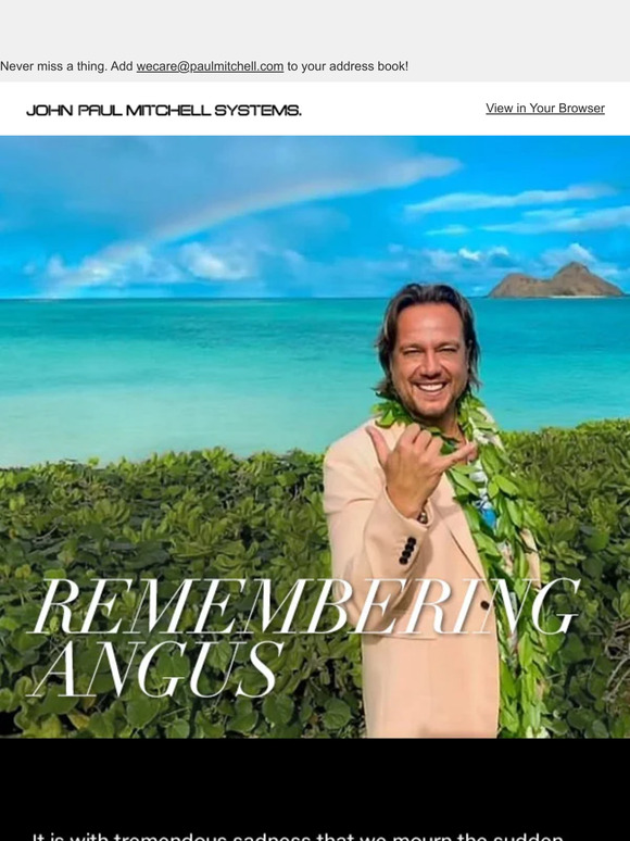 Paul Mitchell: Remembering Angus Mitchell | Milled