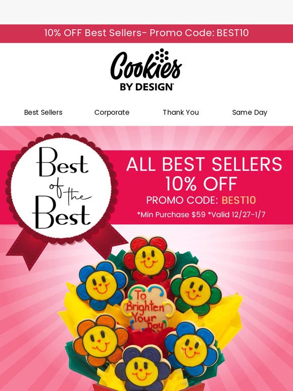 Cookies by Design: Get your hands on our top-selling cookies at 10% OFF ...