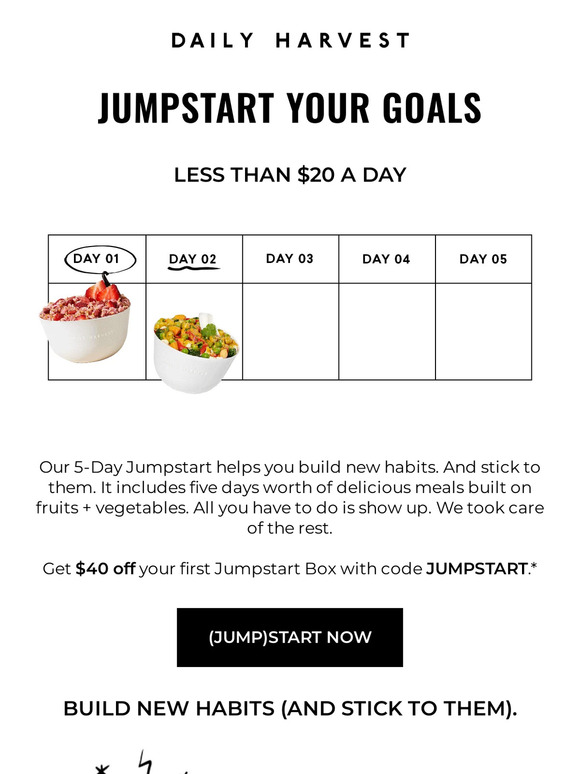 Daily Harvest: Jumpstart your goals for less than $20 a day | Milled