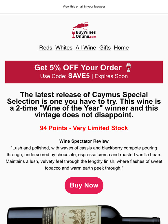 Buy Wines Online: Iconic 94-Point Caymus Special Selection Cabernet is ...