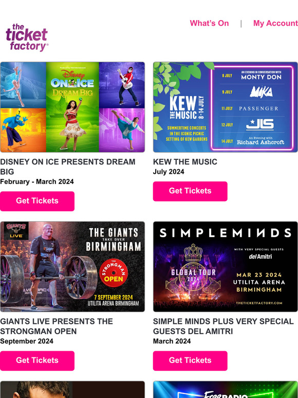 The Ticket Factory: Disney on Ice presents Dream Big, Kew The Music ...