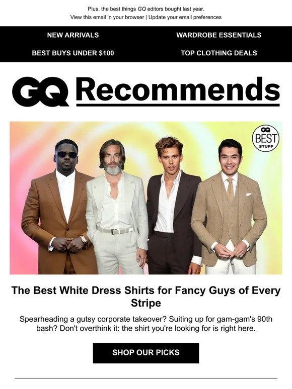 GQ: The Best White Dress Shirts for Fancy Guys of Every Stripe | Milled