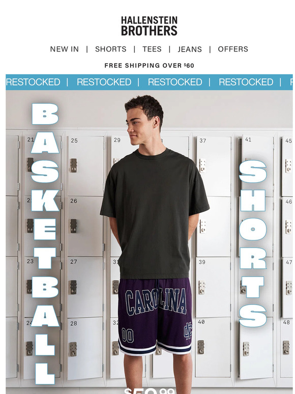 Hallenstein Brothers: BACK IN: Basketball Shorts $59.99 ⛹️‍♂️ | Milled