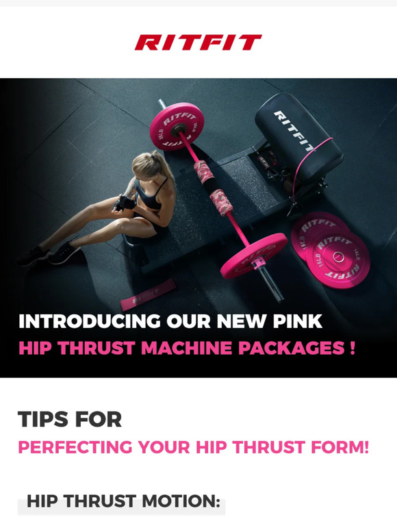RITFIT LLC: Introducing Our New Pink Hip Thrust Machine Packages! | Milled