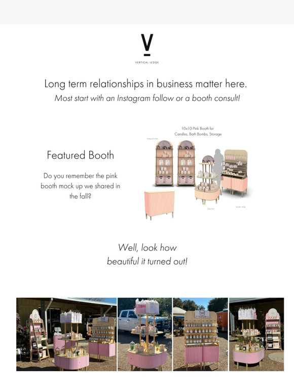 Vertical Ledge: Built to Last, + Pink Booth IRL Preivew | Milled