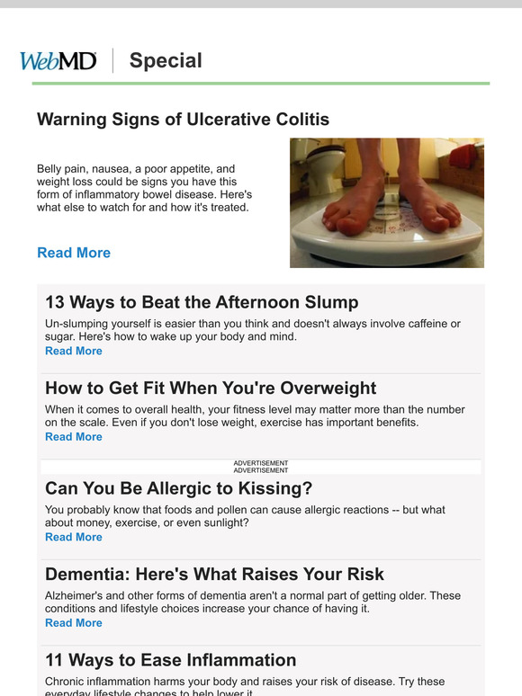 WebMD: Warning Signs of Ulcerative Colitis | Milled