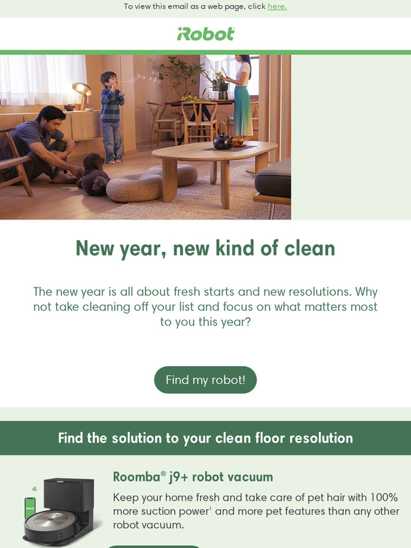 iRobot: Let iRobot® help you achieve a cleaner home in 2024! | Milled