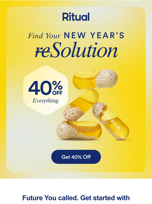 Ritual Email Newsletters: Shop Sales, Discounts, and Coupon Codes