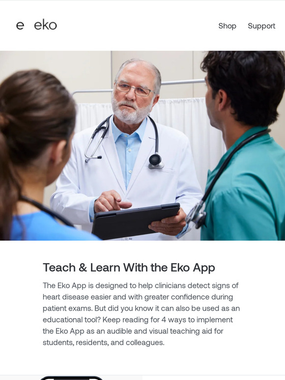 Eko Health: 4 Ways To Use the Eko App With Students | Milled