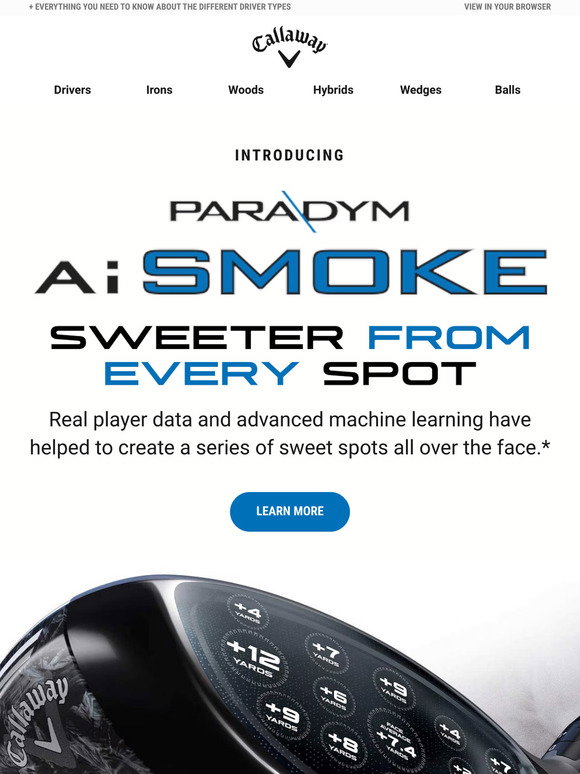 Callaway Golf: Sweeter From Every Spot | The New Ai SMOKE Drivers | Milled