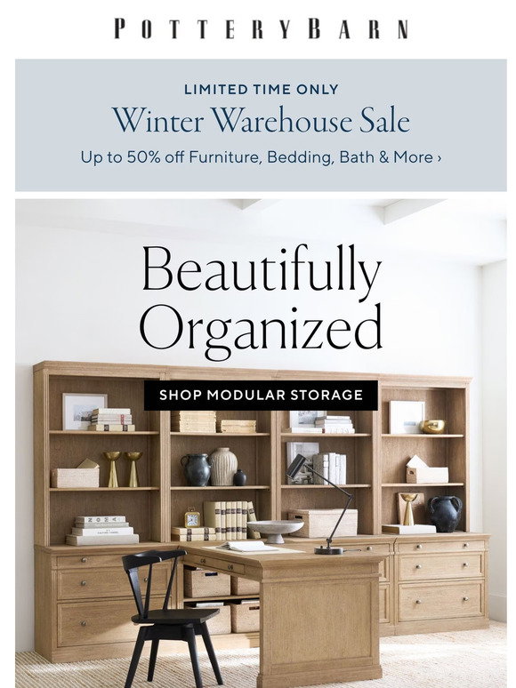 Pottery Barn: Modular storage for every room | Milled