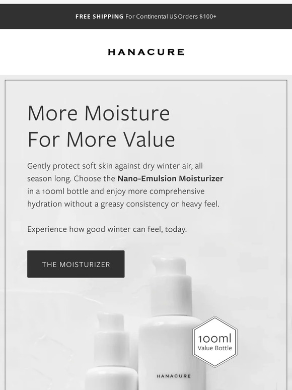 Hanacure: Dry, flaky winter skin?. | Milled
