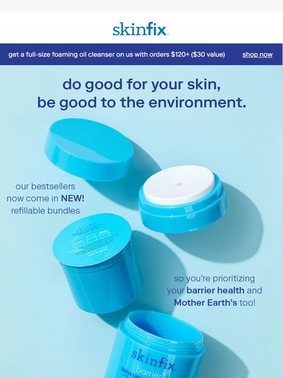 Skinfix: Our NEW Refillable Bundles are HERE! ♻️ | Milled