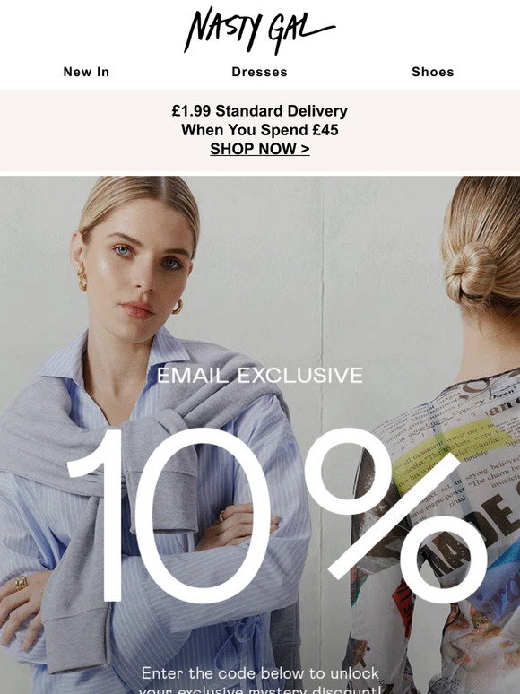 Nasty Gal: Email Exclusive | Unlock the Mystery Discount 🔮 | Milled