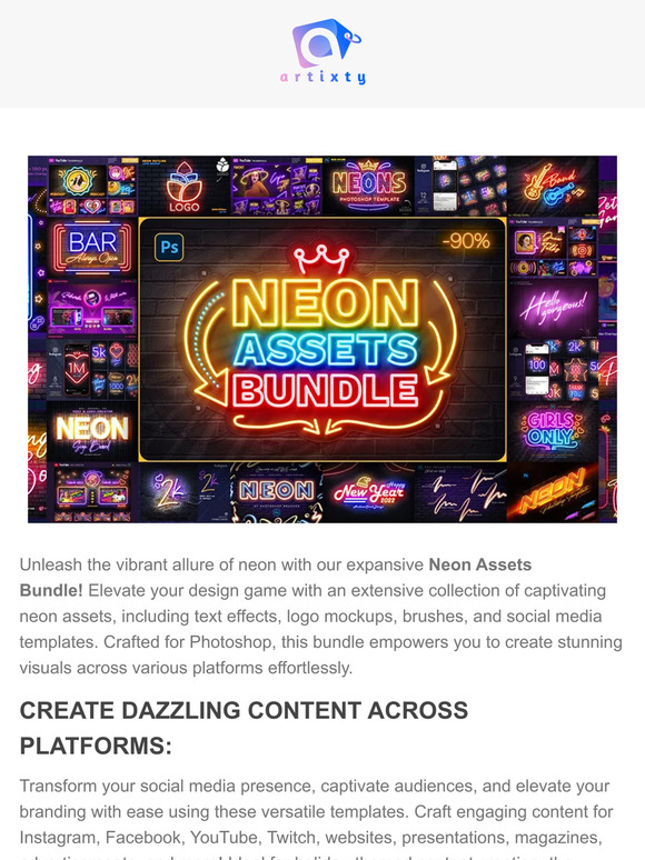 artixty: The Neon Assets Bundle Is Here! | Milled