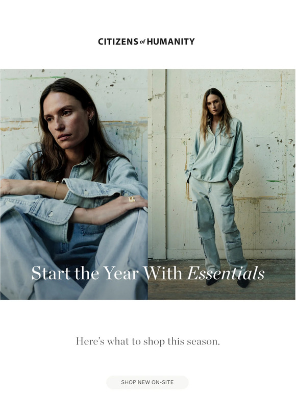 Citizens of Humanity: Start the Year with Essentials | Milled