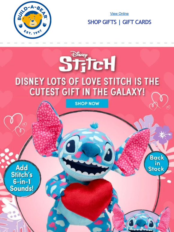 Build-A-Bear: Aloha! Disney Lots of Love Stitch Is Here! | Milled