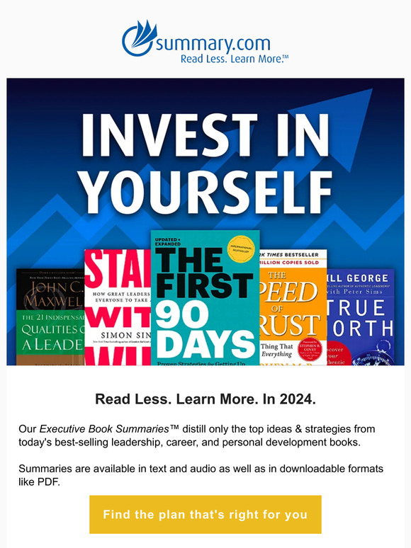 Soundview Executive Book Summaries: 2024 - No Better Time Than Now | Milled