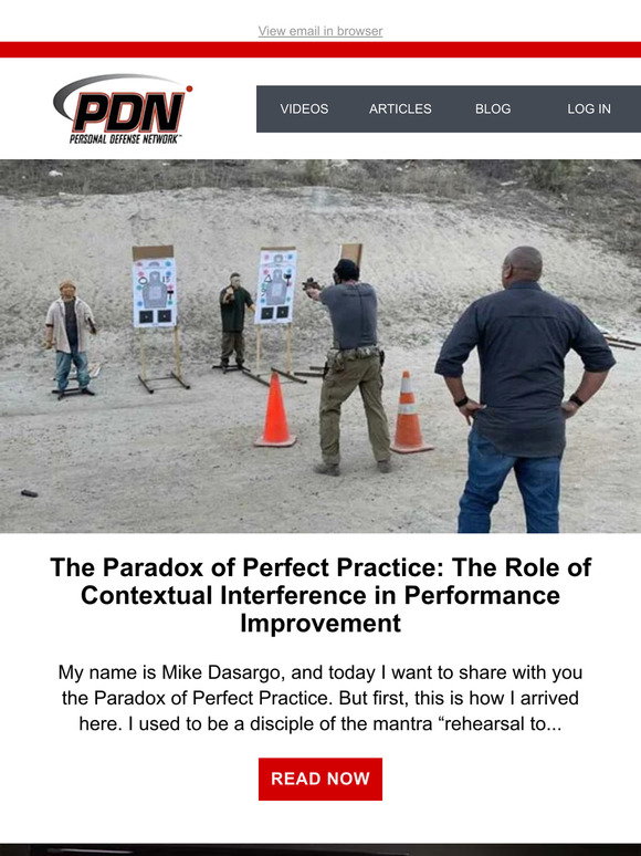 Personal Defense Network: The Paradox of Perfect Practice: The Role of ...