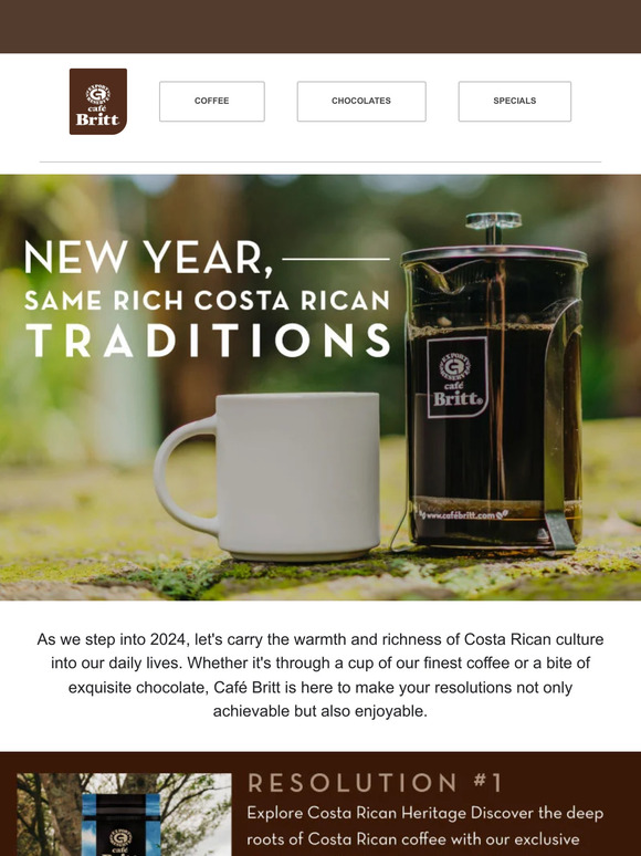 Cafe Britt: 2024's First Sips: Costa Rican Coffee & Chocolates Await ...