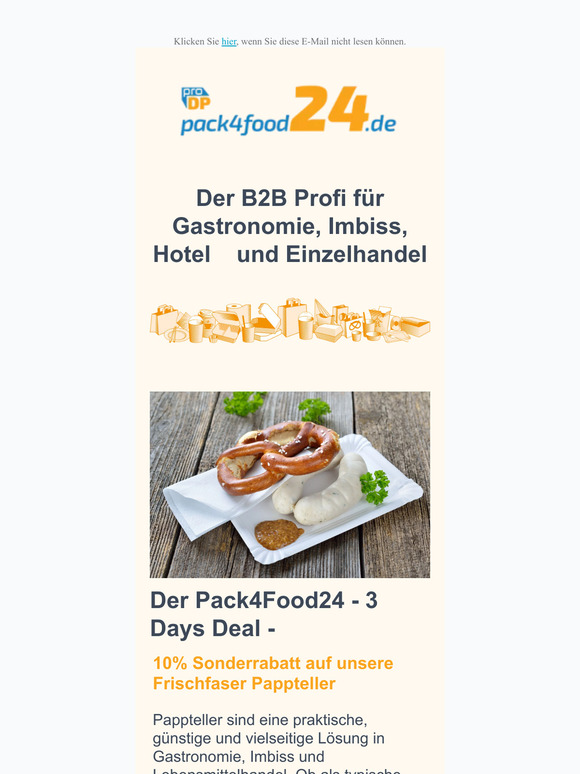Pack4Food: Sparen Sie auch in 2024 mit unserem 10% Three Days Deal! | Milled