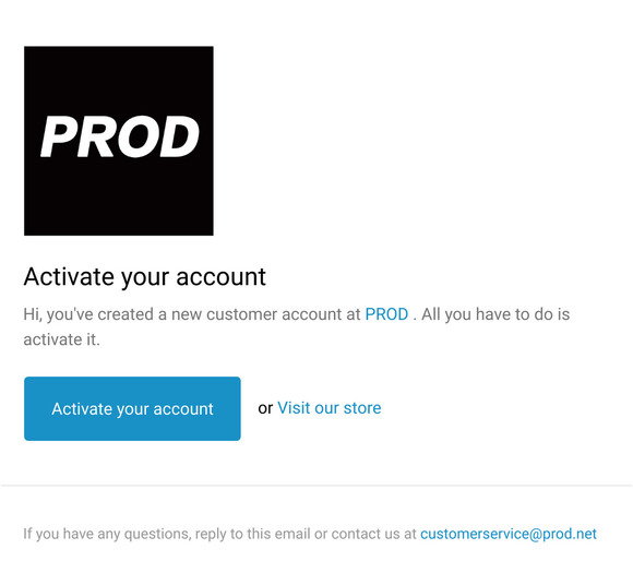 PROD Bldg: Customer account activation | Milled