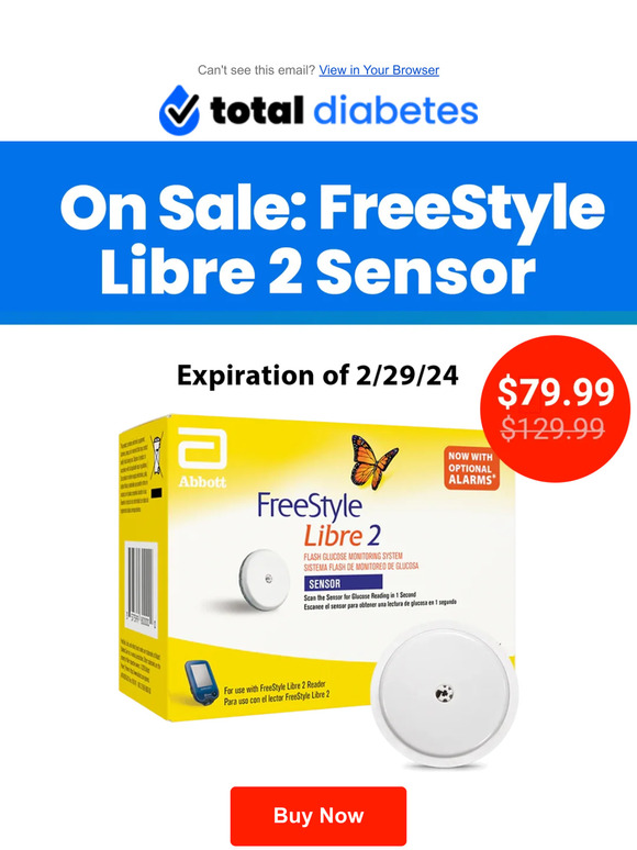 Total Diabetes Supply: 40% Off FreeStyle Libre 2 Sensors! | Milled