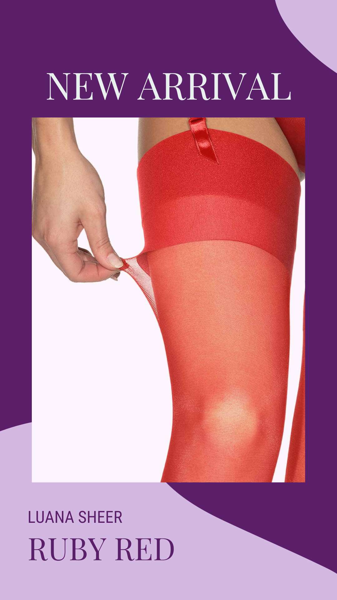 VienneMilano: Ruby Red Rendezvous: Sheer Stockings in New Shade | Milled