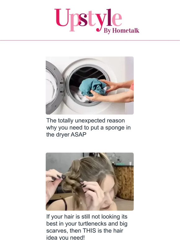 Hometalk: Put a sponge in the dryer | Milled