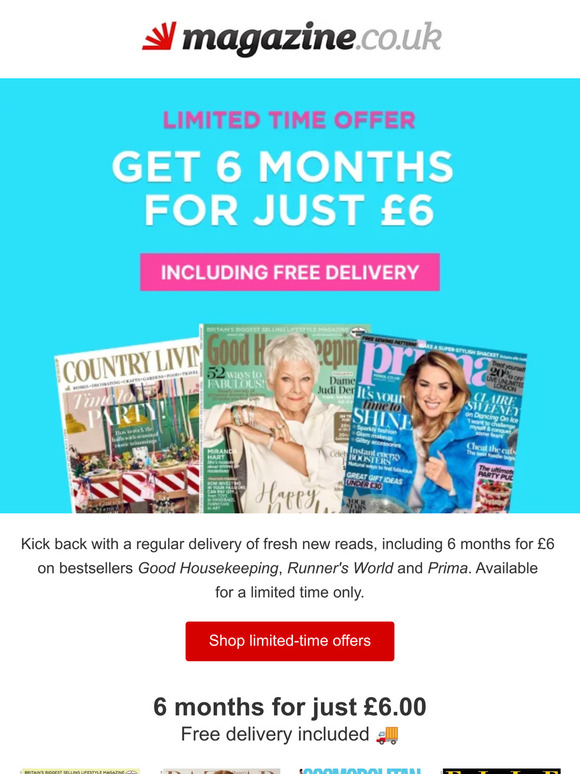Magazine: Bestsellers for less | 6 months for just £6 | Milled