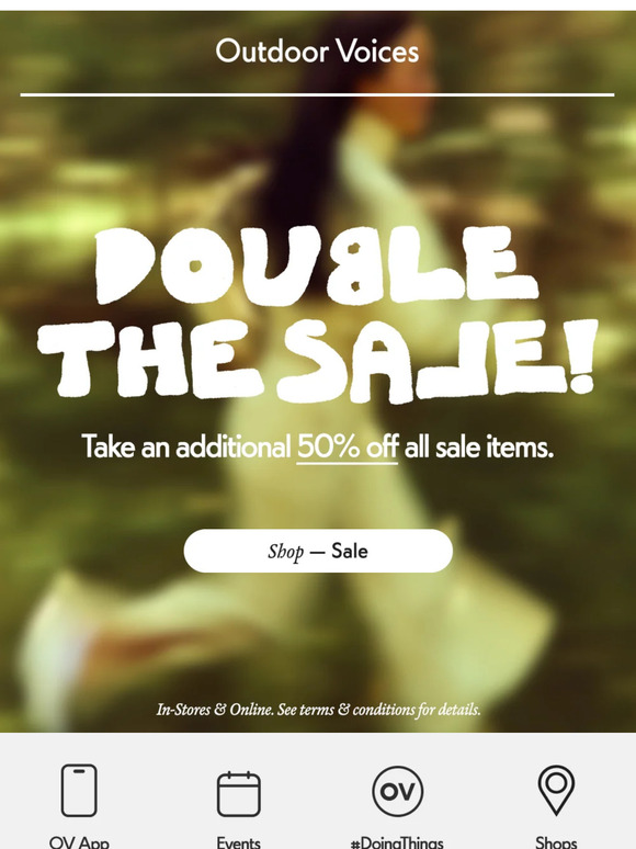 Outdoor Voices Email Newsletters: Shop Sales, Discounts, and Coupon Codes