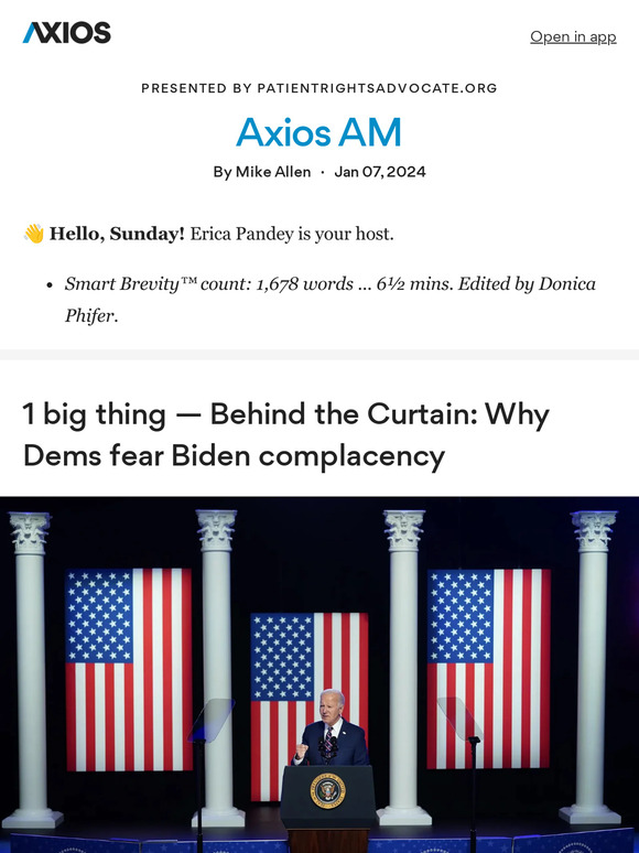 Axios Austin: 😨 Axios AM: What Dems fear | Milled