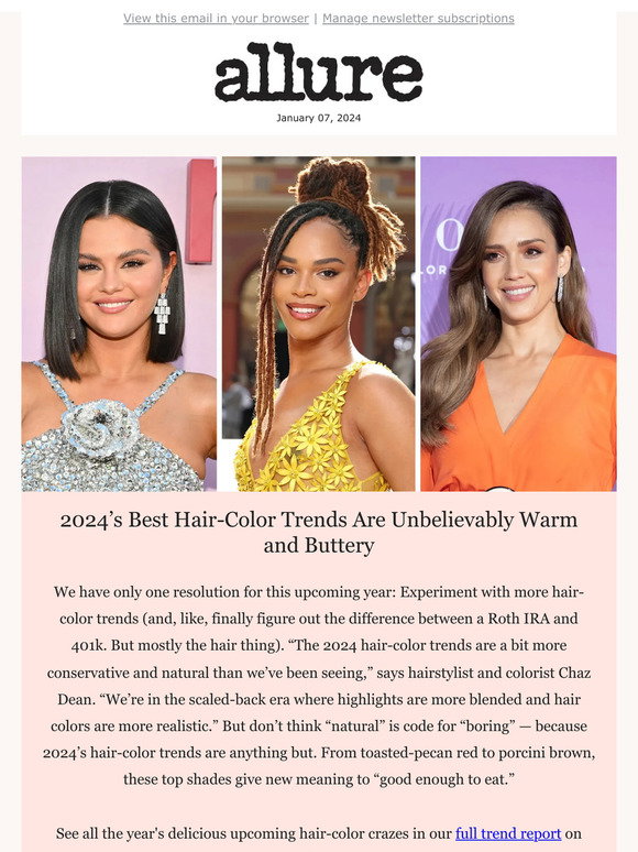 Allure: 2024’s Best Hair-Color Trends Are Unbelievably Warm and Buttery ...
