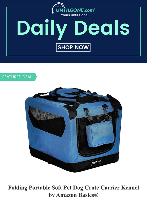 Yugster.com: Folding Portable Soft Pet Dog Crate | Wall LED Light ...