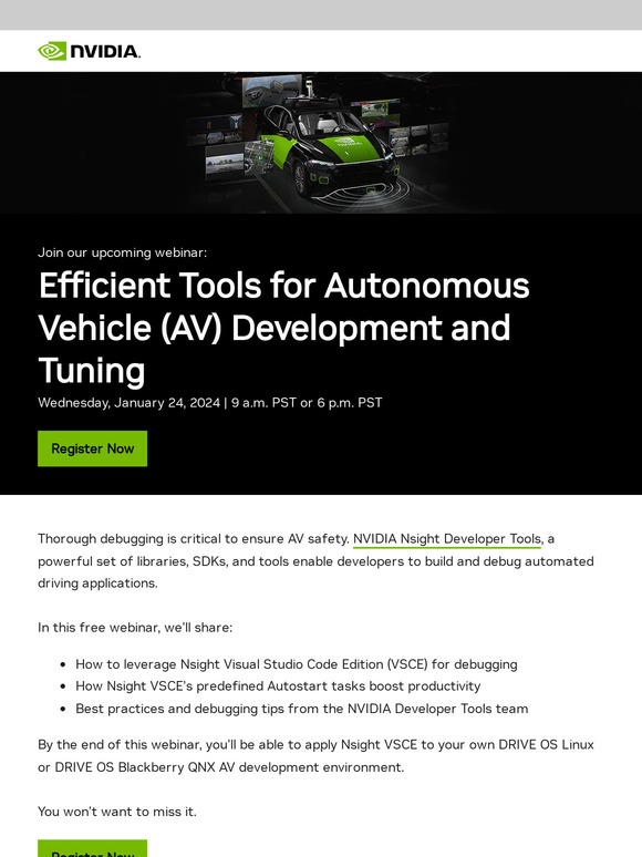 Nvidia: Optimize Autonomous Vehicle Development with NVIDIA Developer Tools | Milled