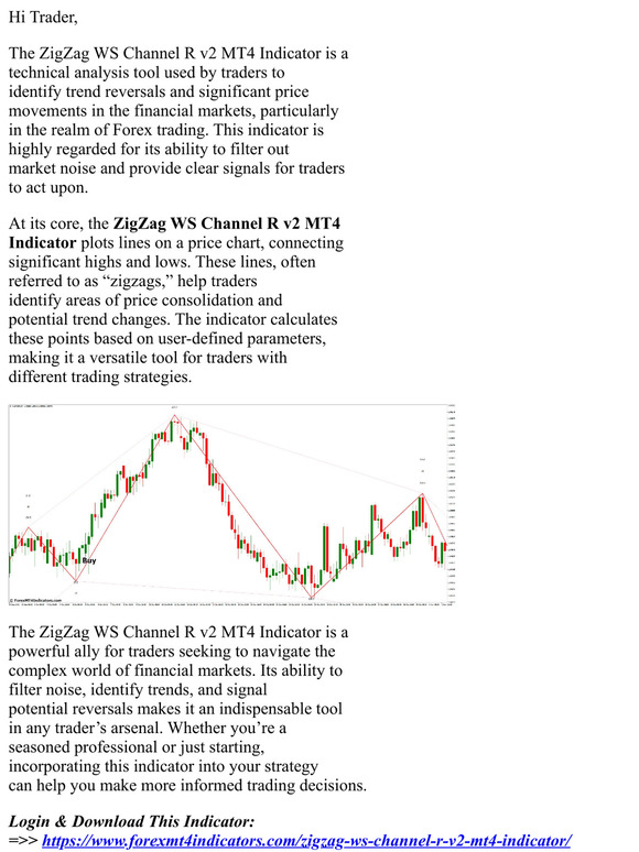 Forex MT4 Indicators: [Download] ZigZag WS Channel R v2 MT4 Indicator ...
