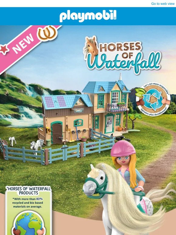 PLAYMOBIL: Introducing Horses of Waterfall: Join Us at Waterfall Ranch ...