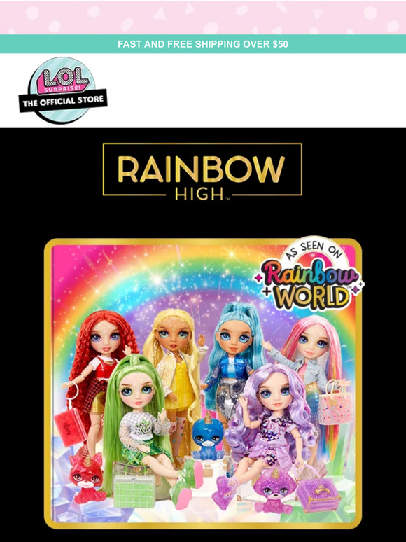 LOL Surprise: EARLY ACCESS: New Rainbow High Dolls w/ Slime and Pet ...