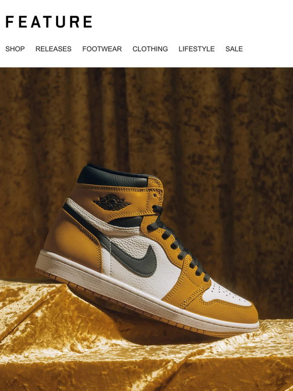 Feature: Air Jordan 1 Retro High OG 'Yellow Ochre,' Dunk Low 'Cyber ...