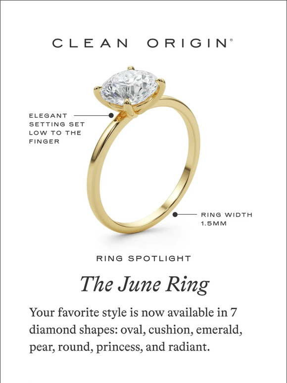 Clean Origin: Ring spotlight: The June Ring 💍 | Milled