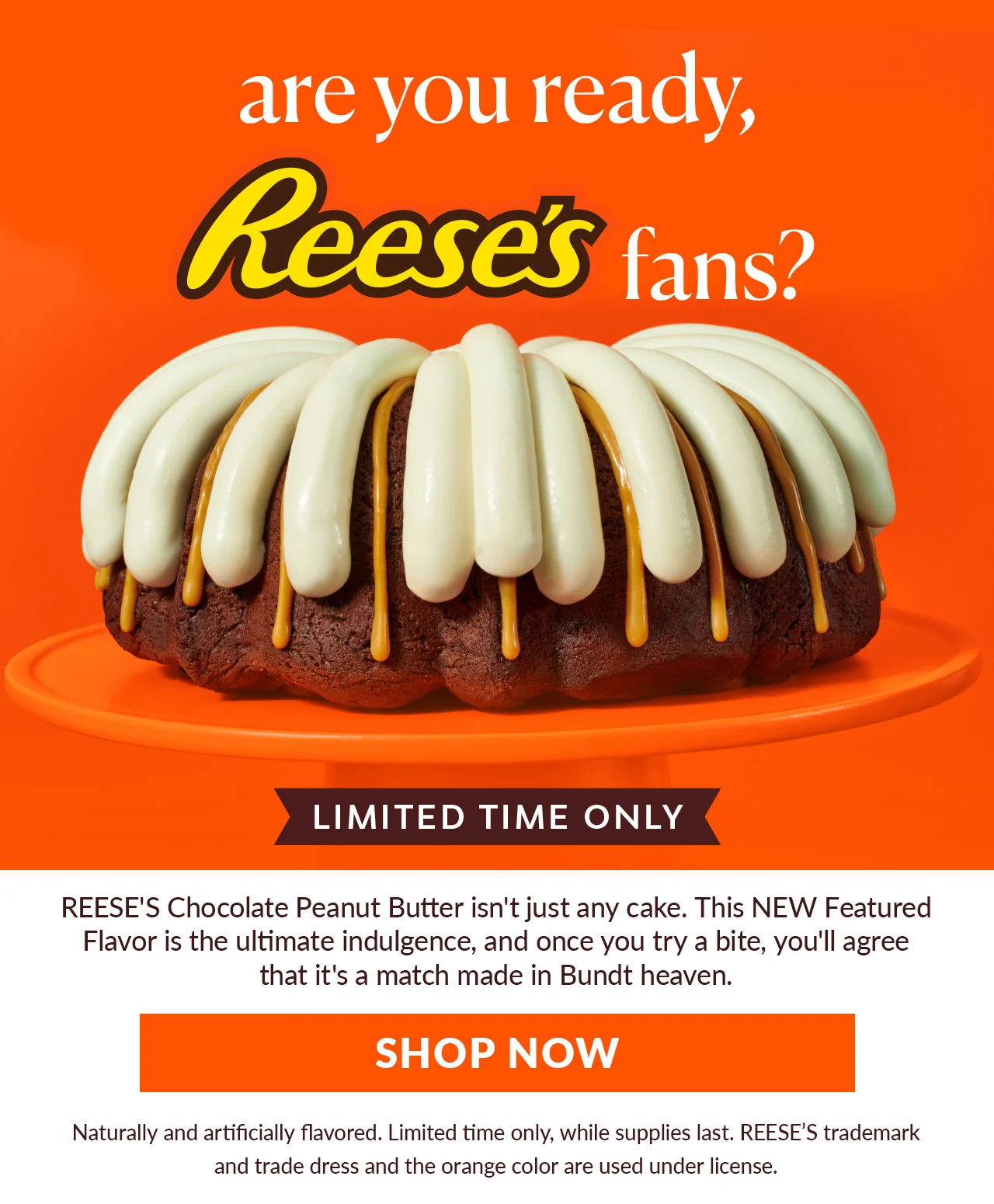 Nothing Bundt Cakes: REESE'S Chocolate Peanut Butter is Now Baking ...