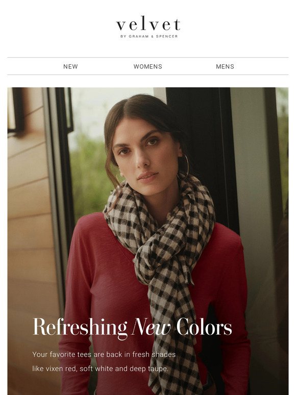 Velvet: Top Tees in All-New Colors | Milled