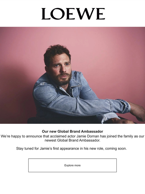 Loewe: Jamie Dornan joins the LOEWE family | Milled