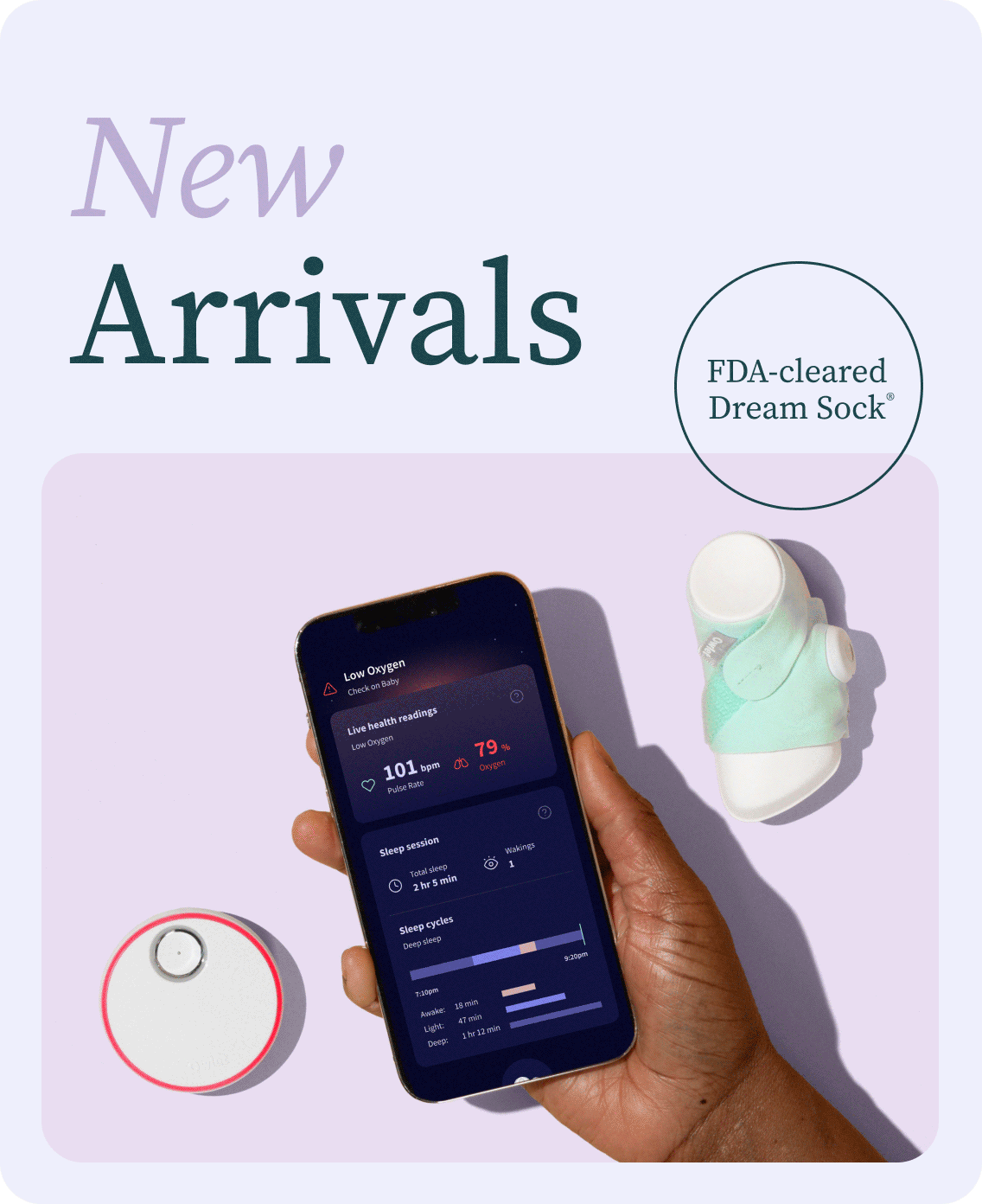 Owlet: 🎉 New arrivals! FDA-cleared BabySat™ and Dream Sock®! | Milled
