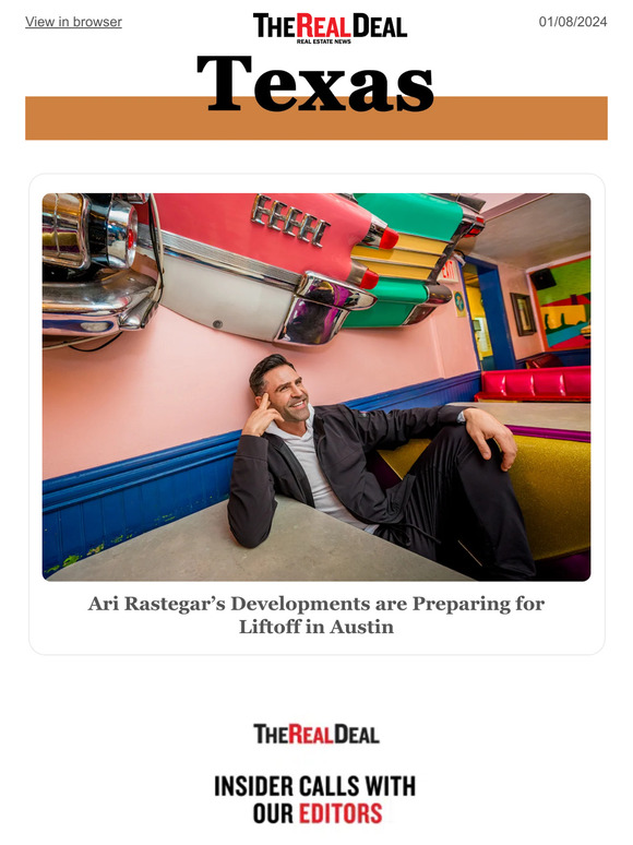 The Real Deal: Ari Rastegar prepares for liftoff; StoryBuilt principals ...