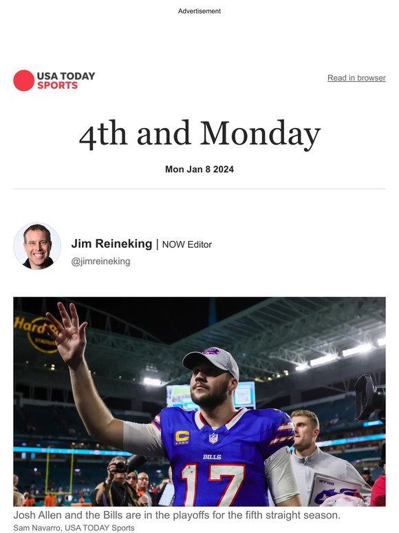 USA TODAY: NFL Week 18: Playoff schedule is set. Plan accordingly | Milled