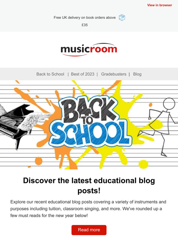 Musicroom.com: Back To School: Our Helpful Blogs 🖥️ | Milled
