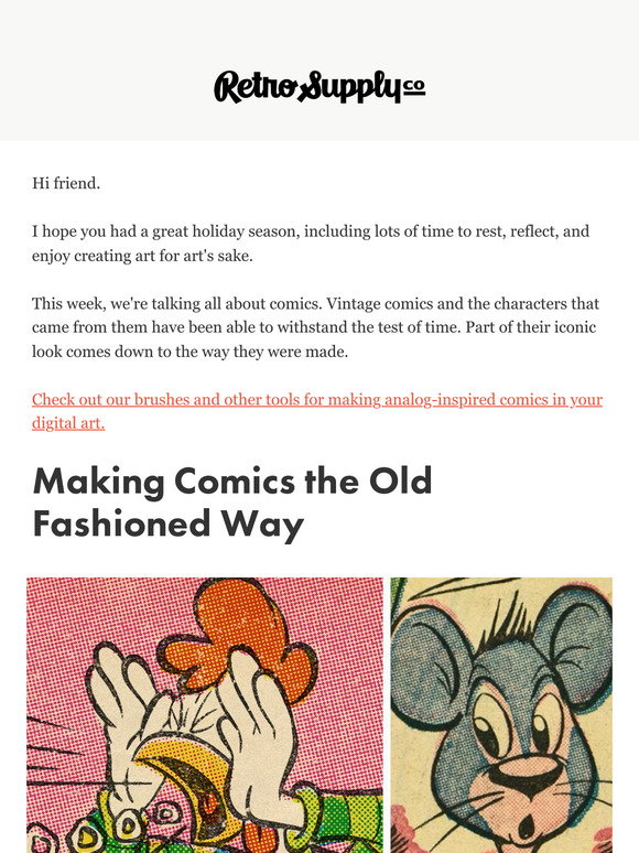 RetroSupply: RSCO Newsletter: The Comic Edition | Milled